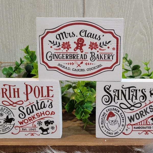 Mrs Claus Bakery Sign - Etsy