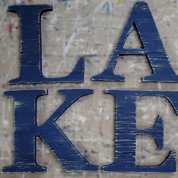 Rustic Letter Wall Decor - Etsy