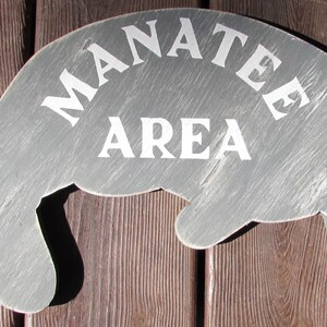 Small Manatee Sign. Manatee Area Sign. Manatee Decor. Coastal - Etsy