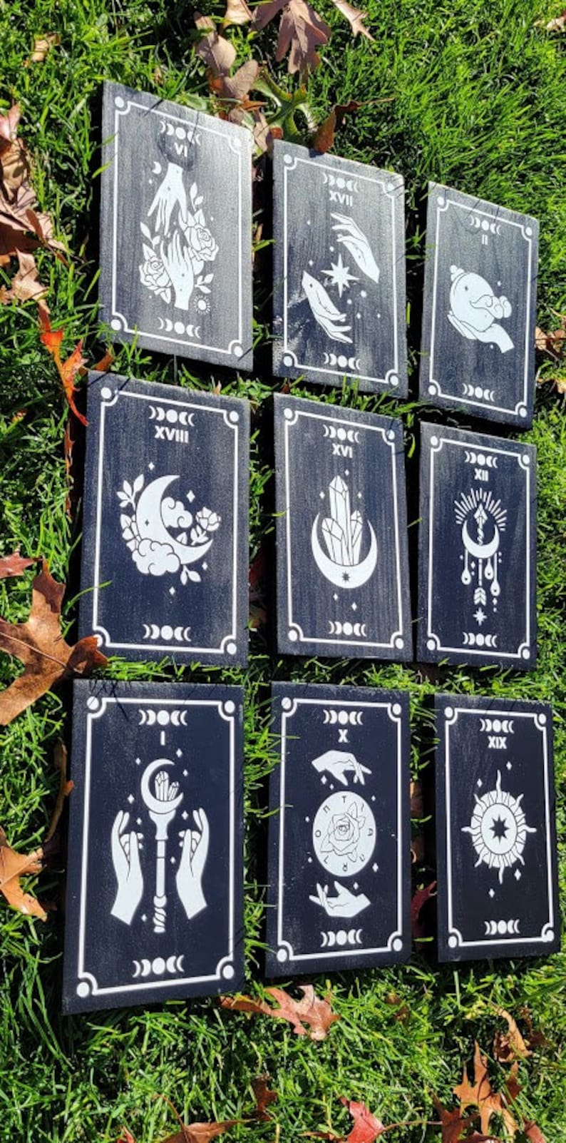 Tarot Card Wall Art. Tarot Card Decor. Wood Tarot Cards. - Etsy