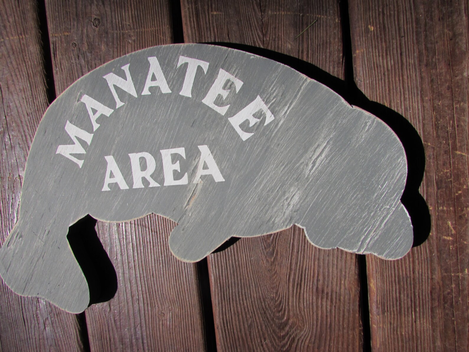 Small Manatee Sign. Manatee Area Sign. Manatee Decor. Coastal | Etsy