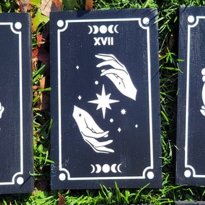 Tarot Card Wall Art. Tarot Card Decor. Wood Tarot Cards. - Etsy