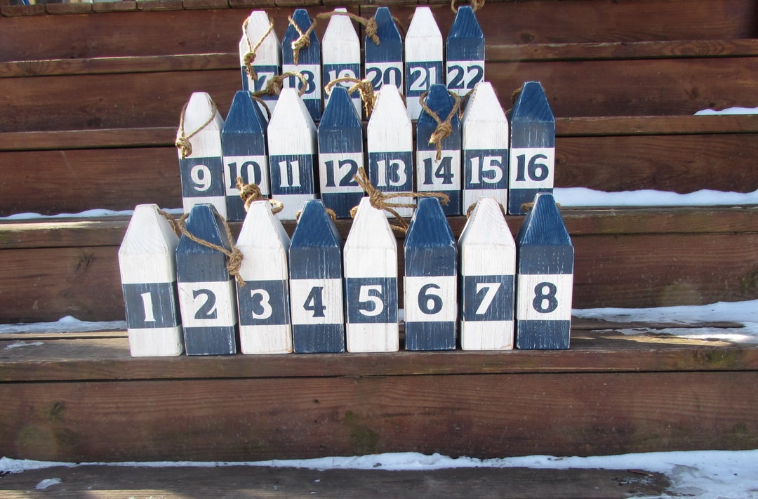 Set of 22 Buoys. Nautical Table Numbers. Lobster Buoy Table - Etsy