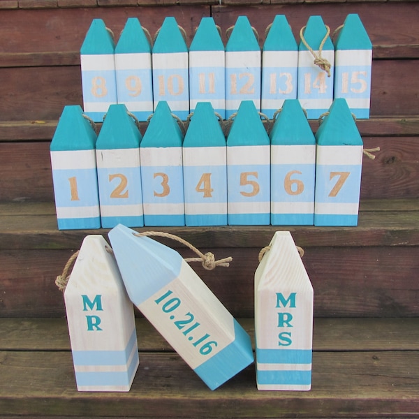 Beach Table Numbers - Etsy