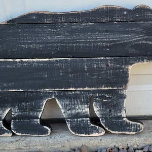 24 Reclaimed Wood Pallet Bear. Wood Bear Sign. Country Home Decor ...