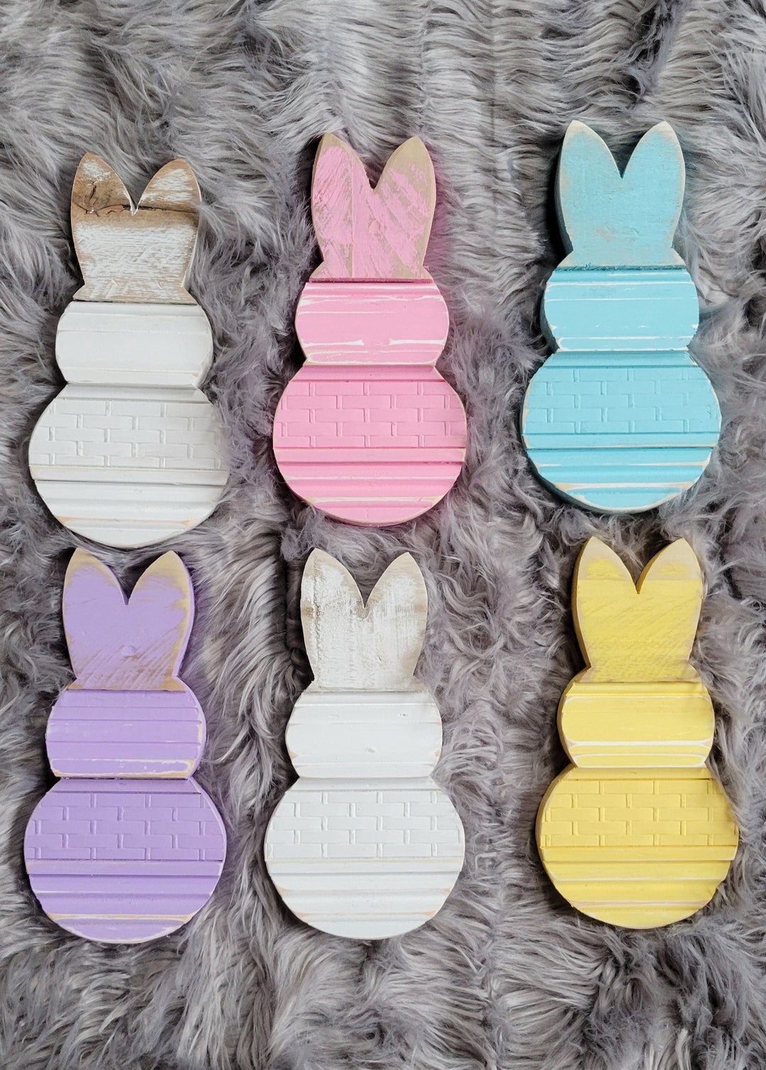 10" Reclaimed Wood Easter Bunny Wall Hanging - Etsy