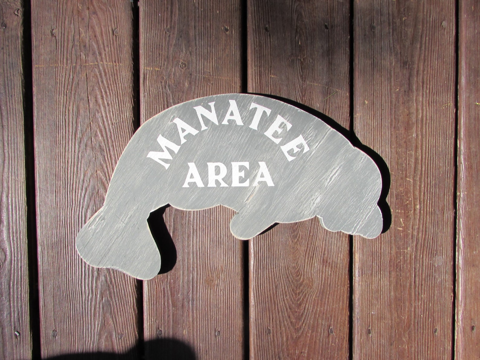 Small Manatee Sign. Manatee Area Sign. Manatee Decor. Coastal - Etsy