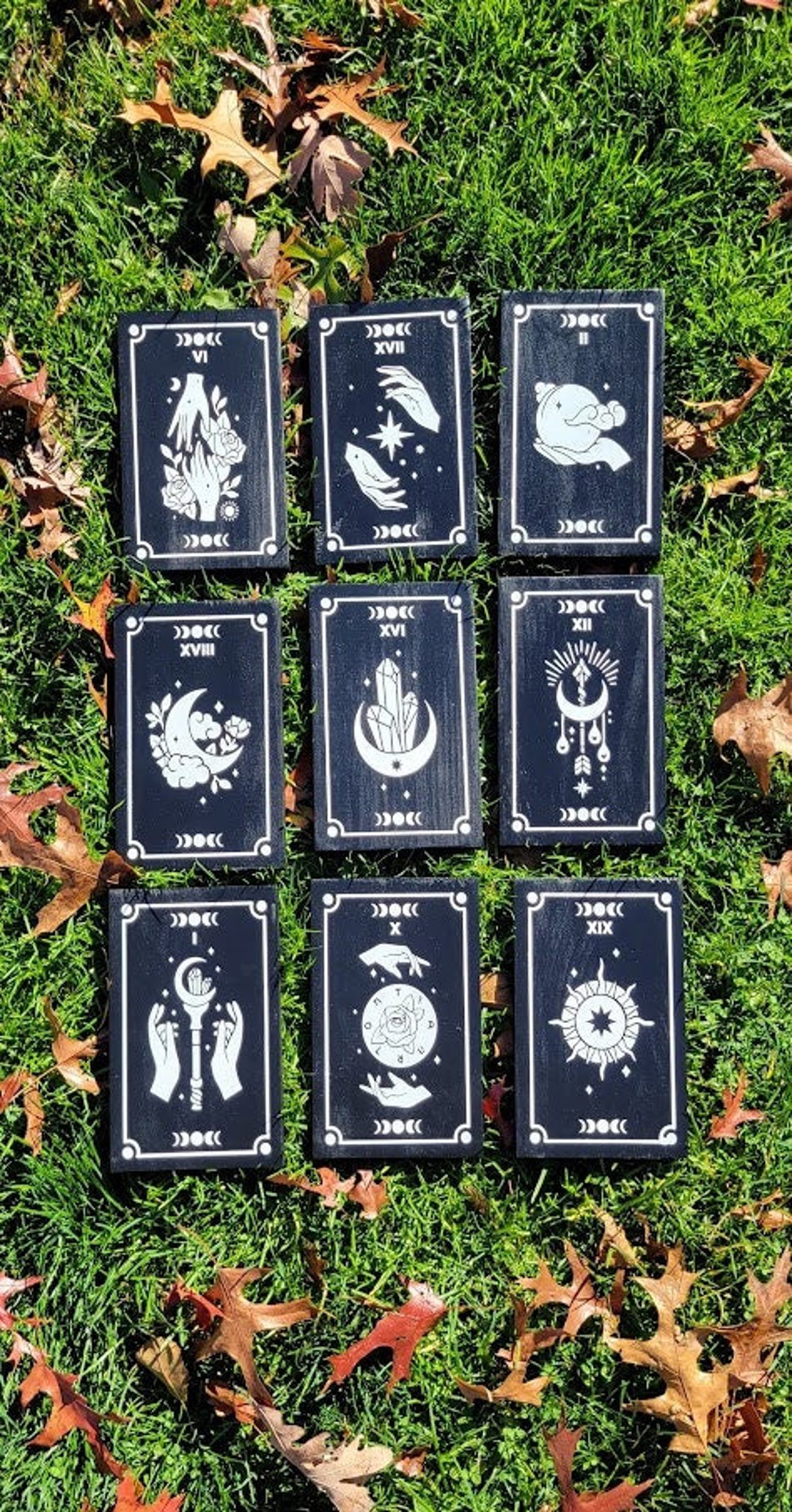 Tarot Card Wall Art. Tarot Card Decor. Wood Tarot Cards. - Etsy