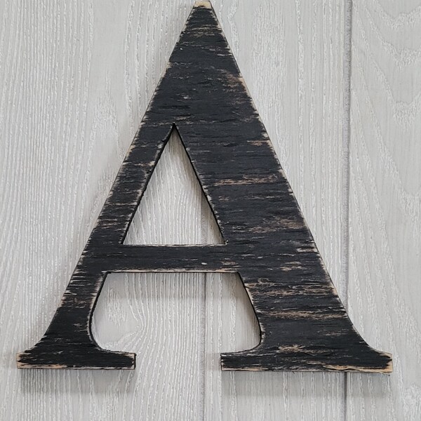 Rustic Letter Wall Decor - Etsy