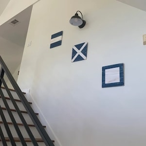 12" Wood Nautical Flag Wall Art. Custom Signal Flags. Nautical Gallery Wall Art. Nautical Home ...