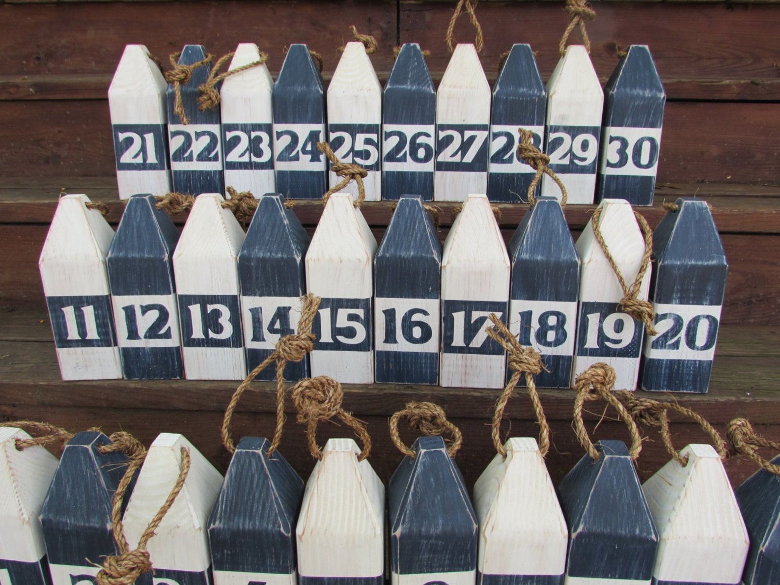 Set of 30 Table Number Buoys. Nautical Wedding Buoys. Beach | Etsy