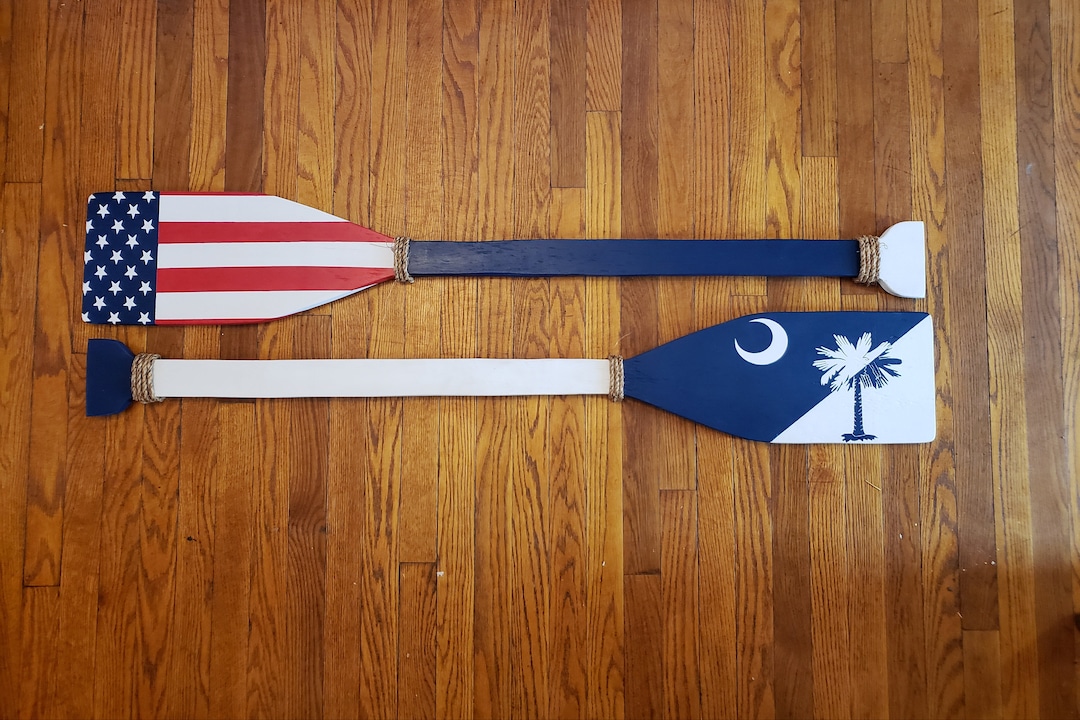 Flag Oars. Xl American Flag Oar Cutout. South Carolina Flag Oar ...
