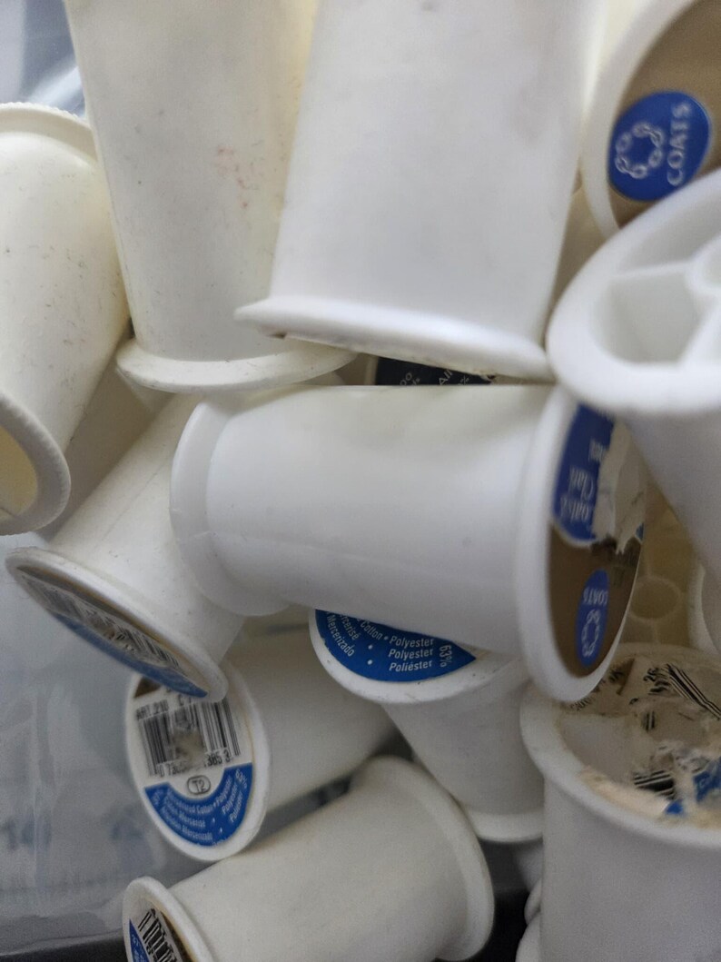 100 Empty Plastic Thread Spools Lot | Craft & DIY - Etsy