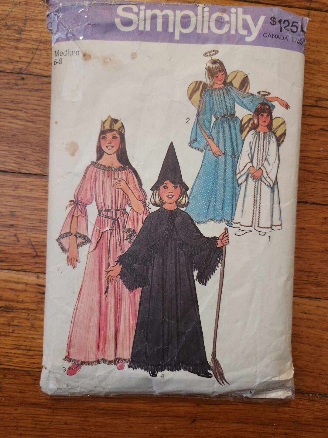 Vintage 1976 Simplicity Sewing Pattern 7684: Child's Angel, Fairy ...