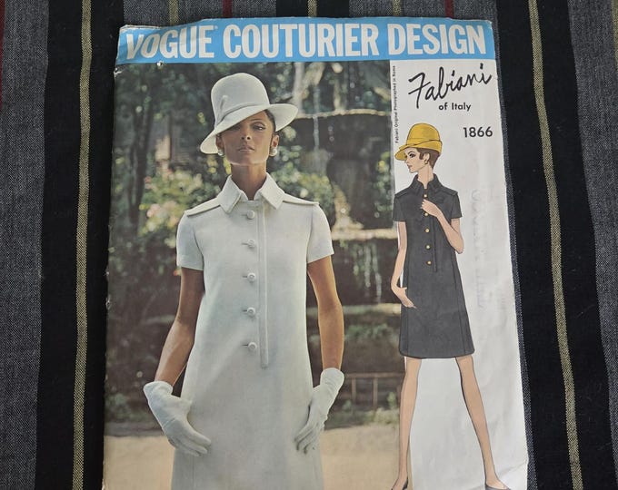 1967 Vintage VOGUE Sewing Pattern B32 Evening DRESS and COAT (1870R) by ...