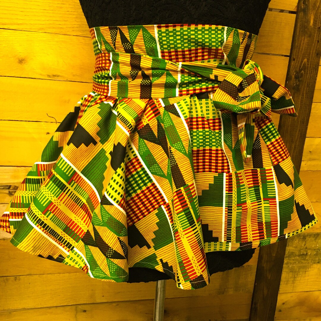 Kente Peplum Belt: Detachable Cotton Waist Corset - Etsy