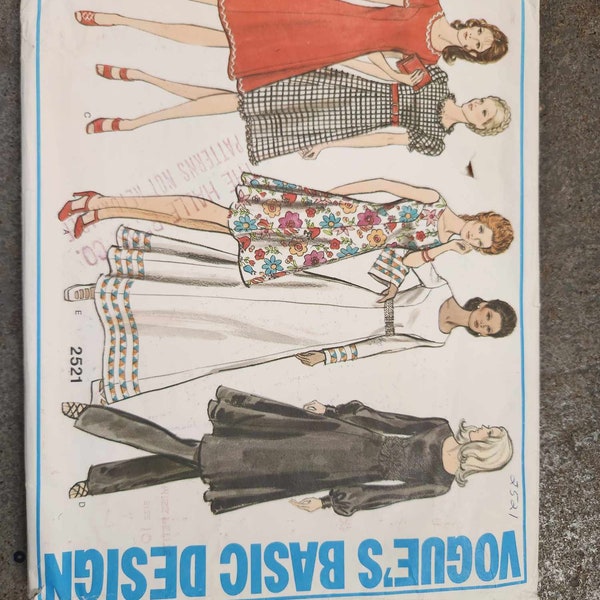 Vogue 1970 Pattern - Etsy