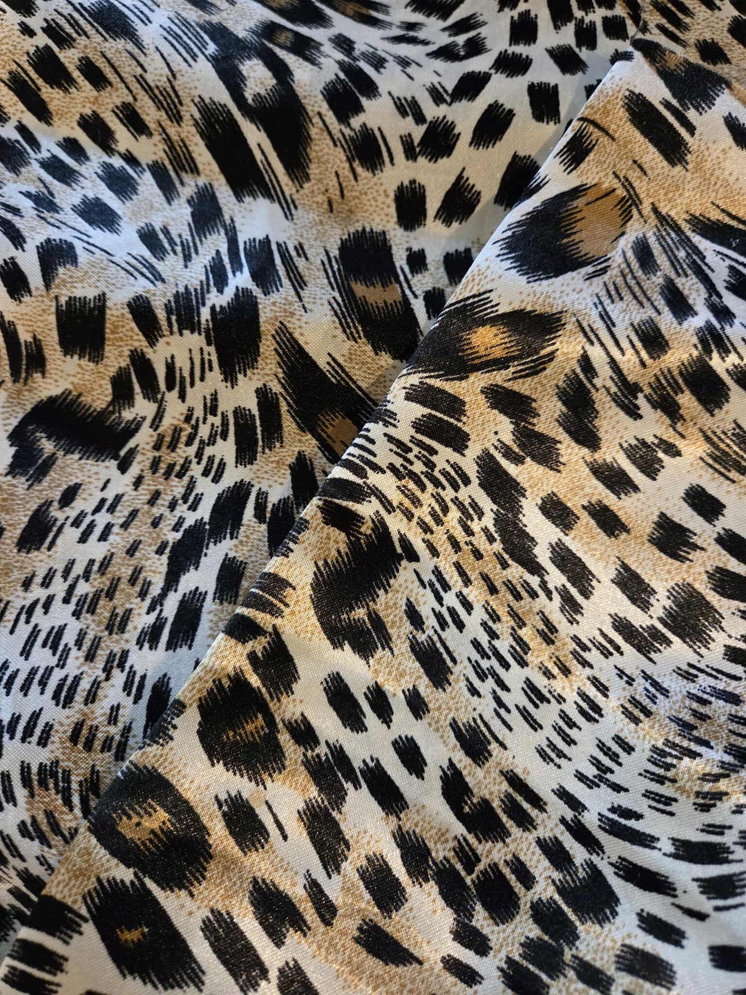 Cheetah Print Rayon Challis Fabric – Soft Lightweight Material for ...