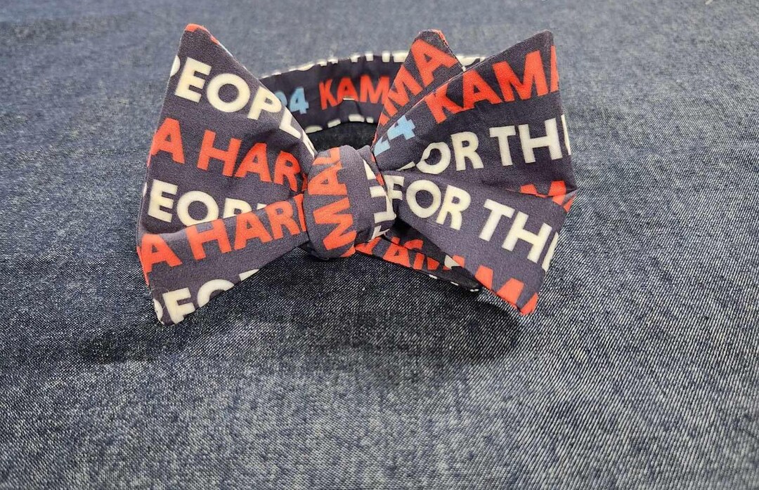 Kamala Harris Inspired “for the People” Bow Tie – Patriotic Cotton ...