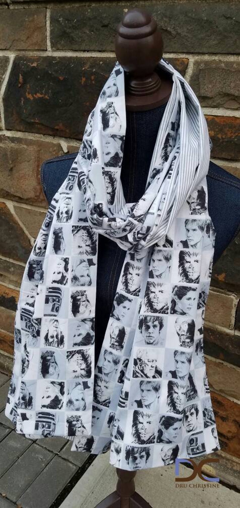 Star Wars Characters Printed Scarf - Etsy