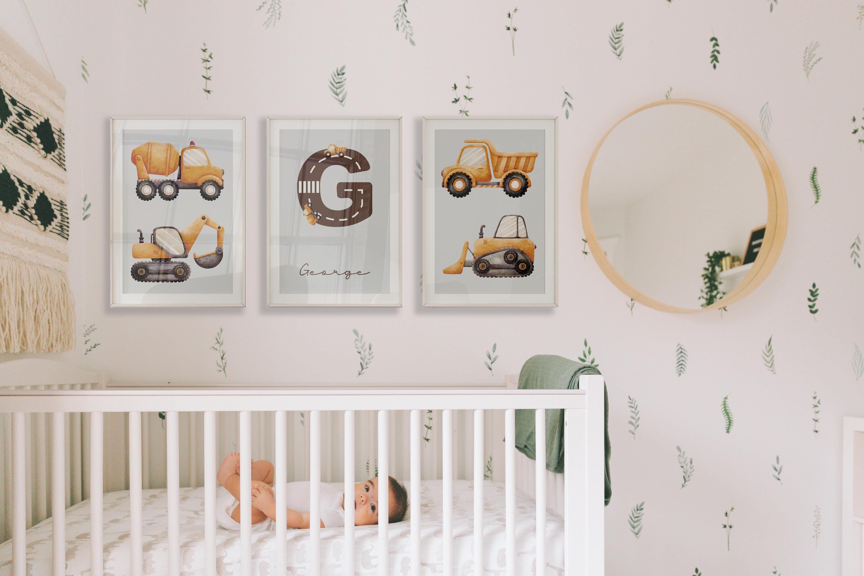 Printable Nursery Art Wall Decor - Custom Name Nursery Prints - Custom ...