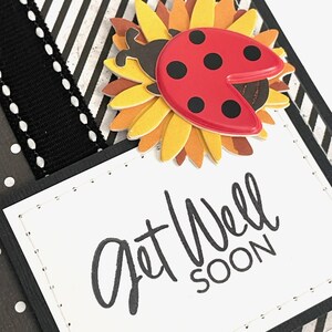 Get Well Soon Ladybug Handmade Card - Etsy