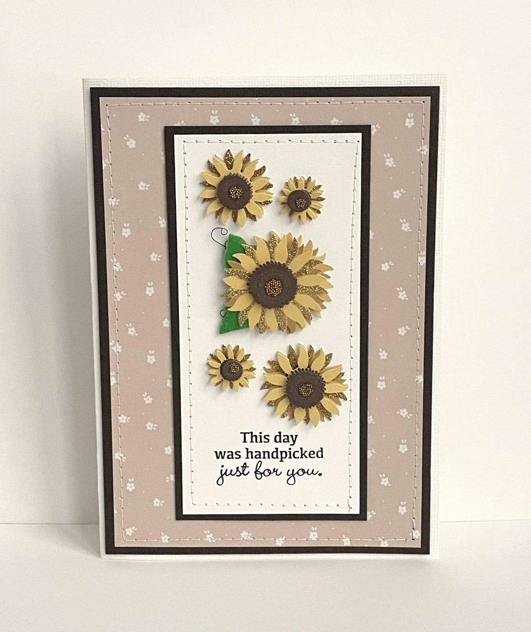 Sunflower Encouragement Handmade Card - Etsy