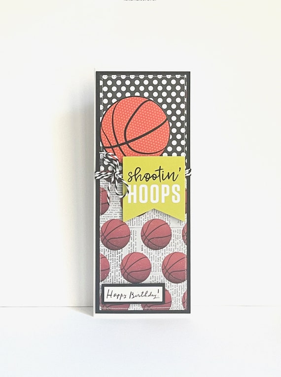 Basketball Birthday Handmade Card | Etsy