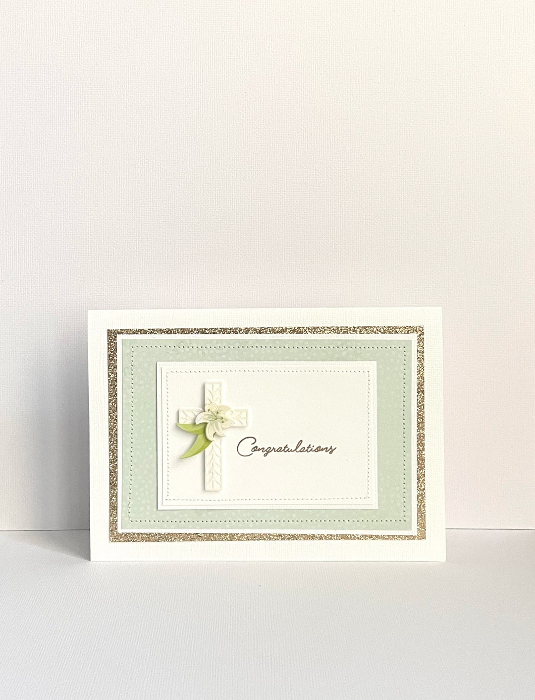 Baptism Congratulations Handmade Card - Etsy