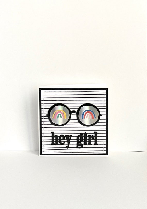Hey Girl Handmade Card - Etsy