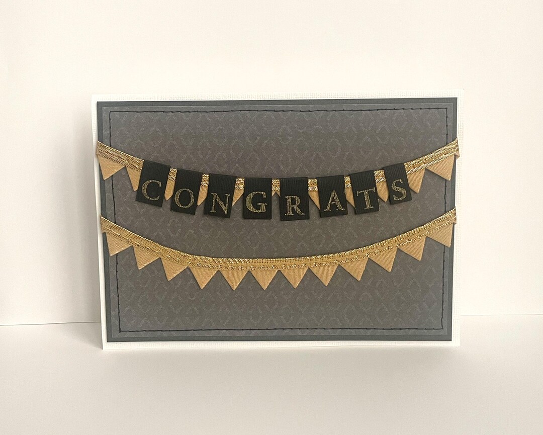 Congratulations Handmade Card - Etsy