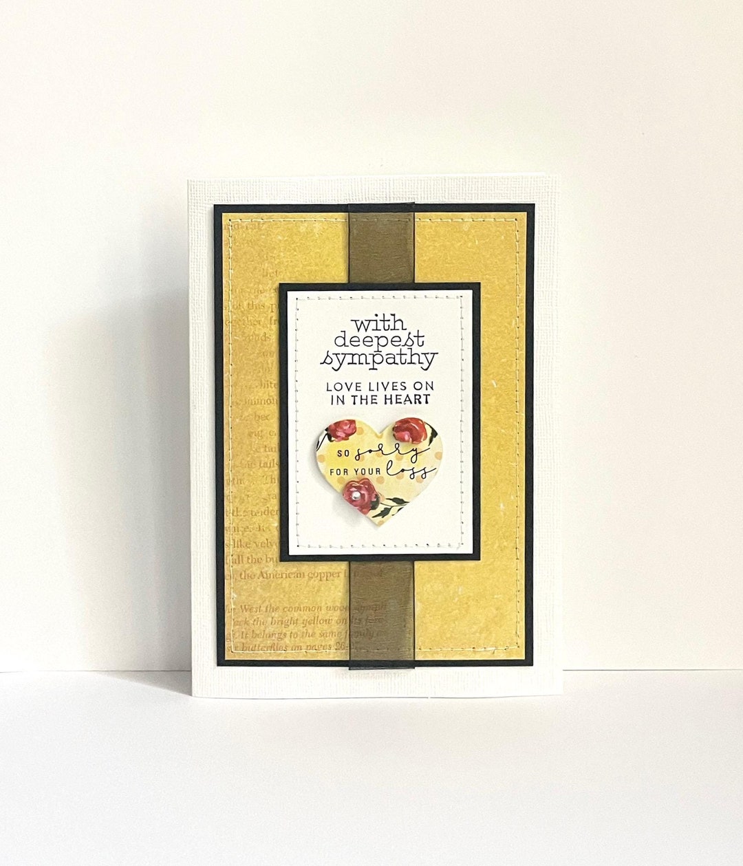 Sympathy Handmade Card - Etsy