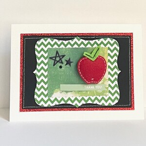 Teacher Thank You Handmade Card - Etsy