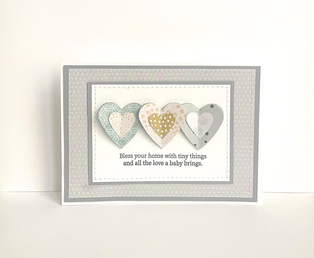 New Baby Handmade Card - Etsy