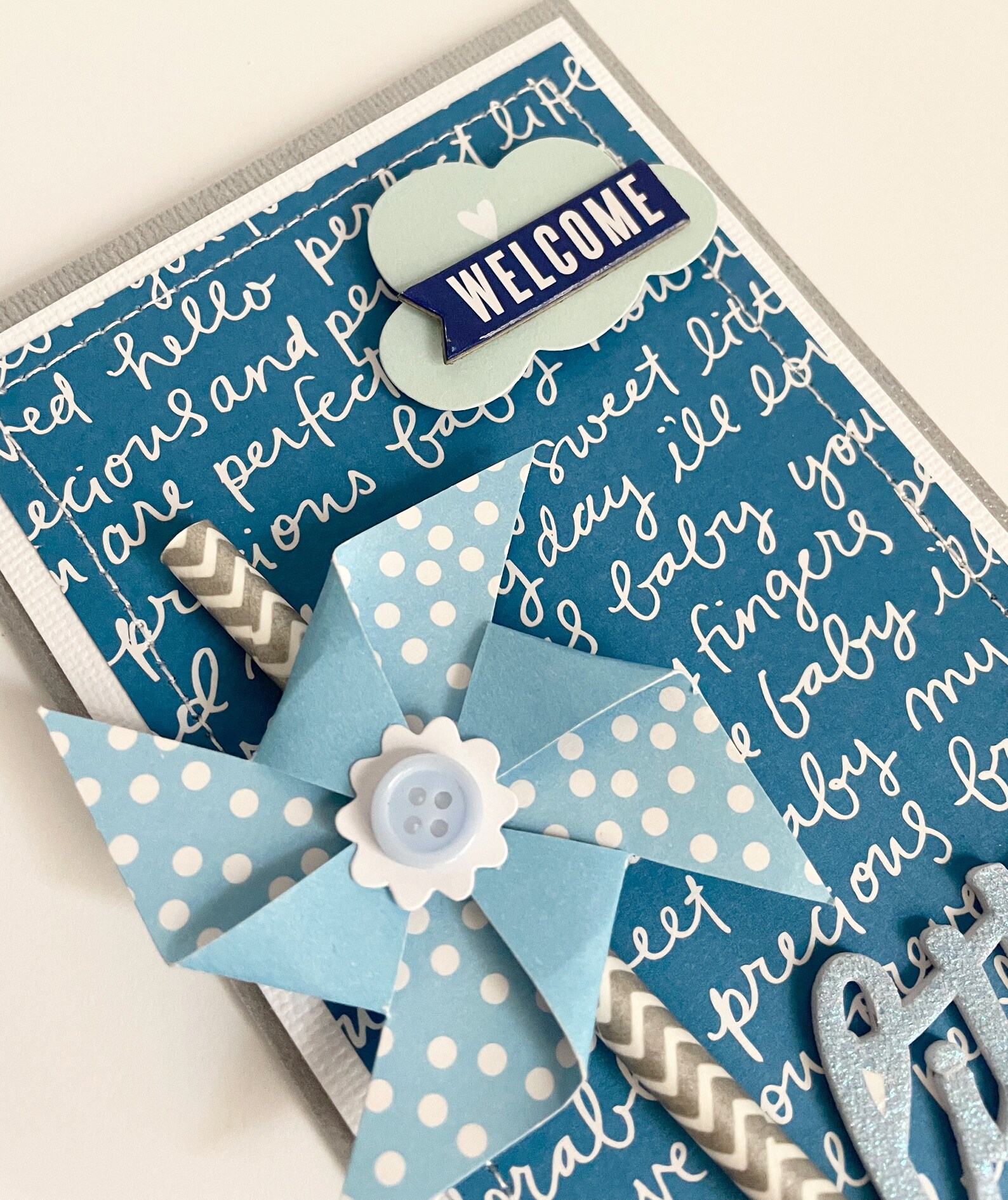 New Baby Handmade Card | Etsy