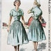 50s Simplicity 4055. Uncut Ff. Girls Back Button Dress Short Sleeves ...
