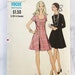 70s Vogue 7721. 36 Bust. Drop Waist Long Short Sleeve Fit Flare Dress ...