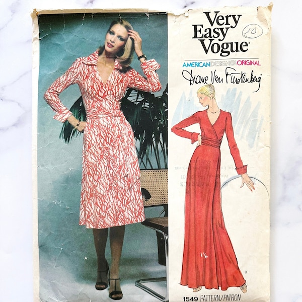 Diane Von Furstenberg Wrap Dress Pattern - Etsy