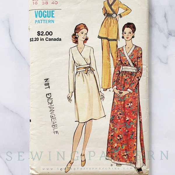 Wrap Front Dress - Etsy