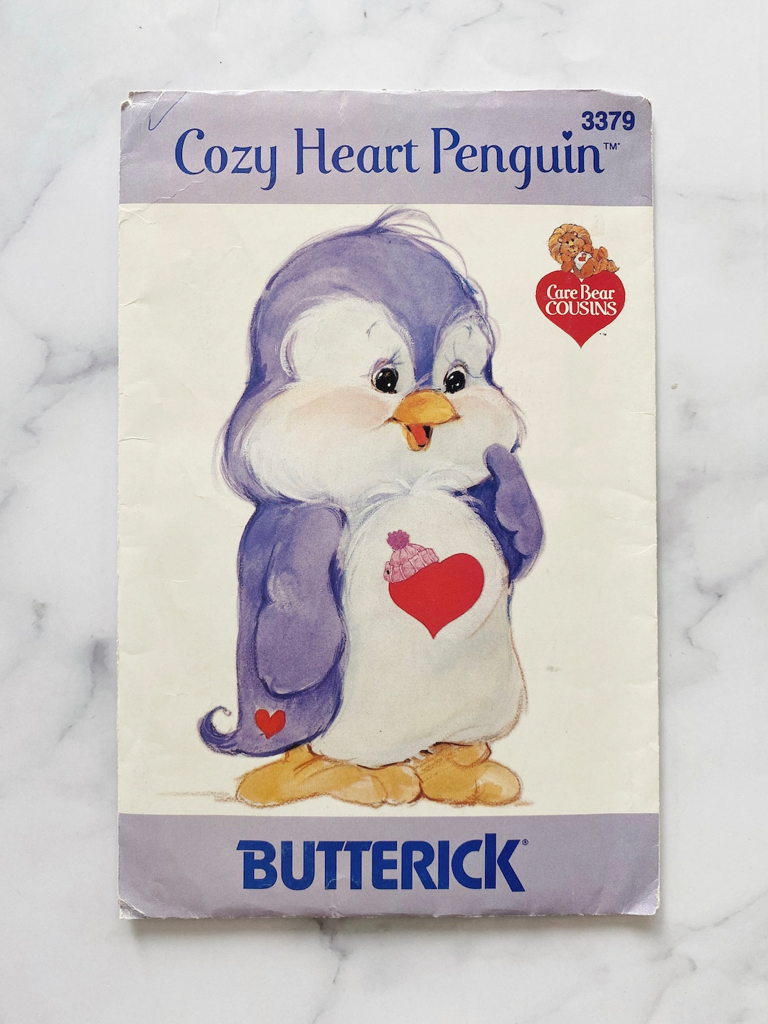 80s Butterick 3379. Cozy Heart Penguin Sewing Pattern Care Bear Cousins ...