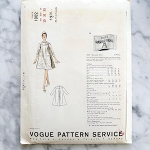 60s Vogue Paris Original 1802. 31 Bust. Pierre Cardin Mod Retro Trapeze ...