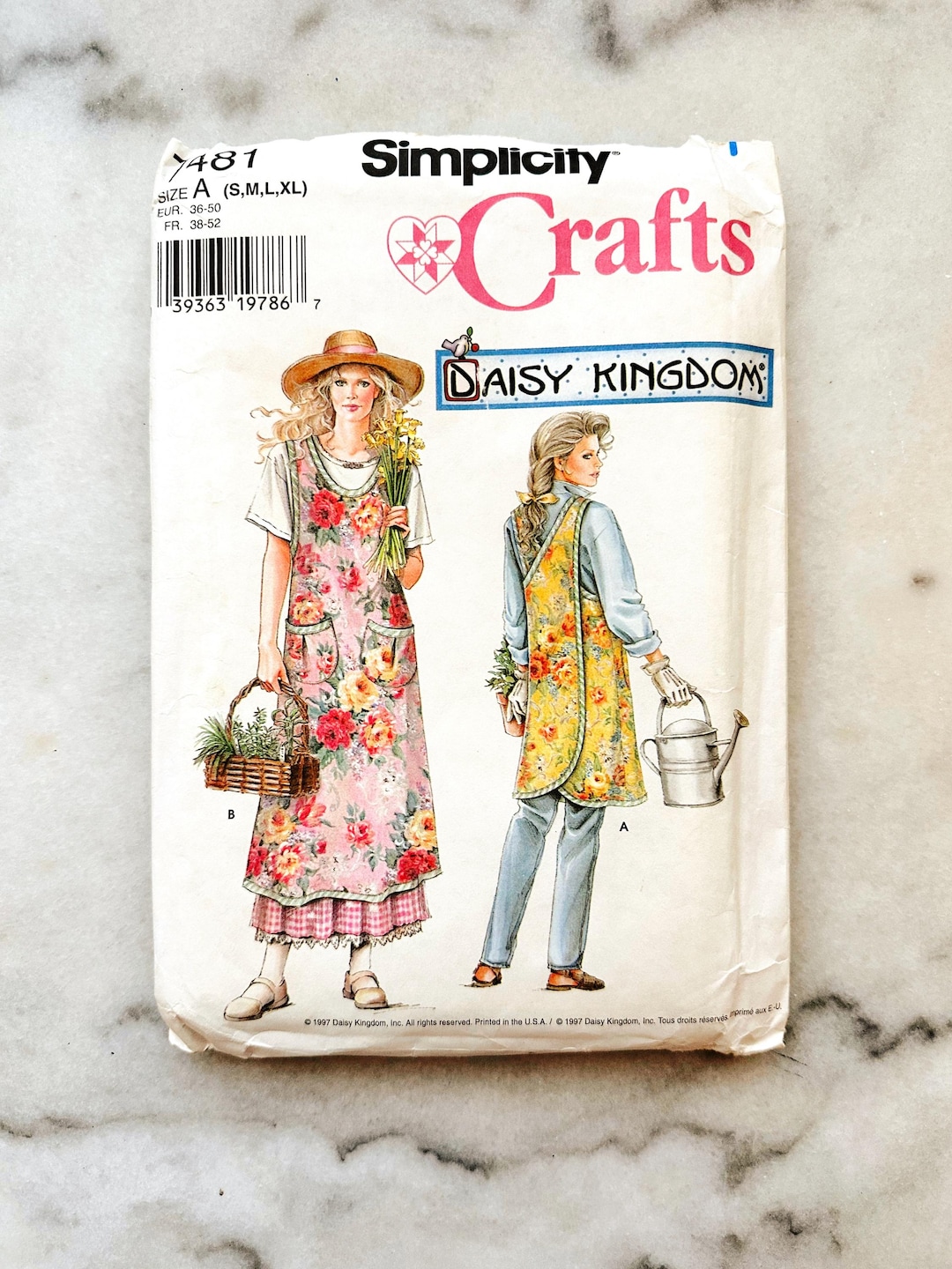 Simplicity 7481. S-XL Ff Daisy Kingdom Gardening Smock Japanese Style ...