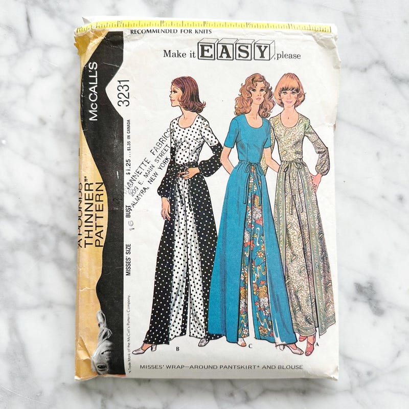 Wrap Pants Pattern - Etsy