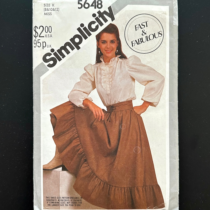 Prairie Skirt Pattern - Etsy