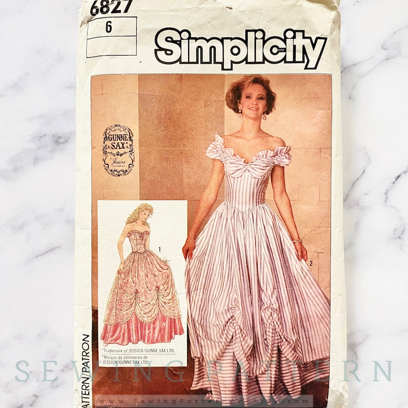 Simplicity Wedding Dress Pattern - Etsy