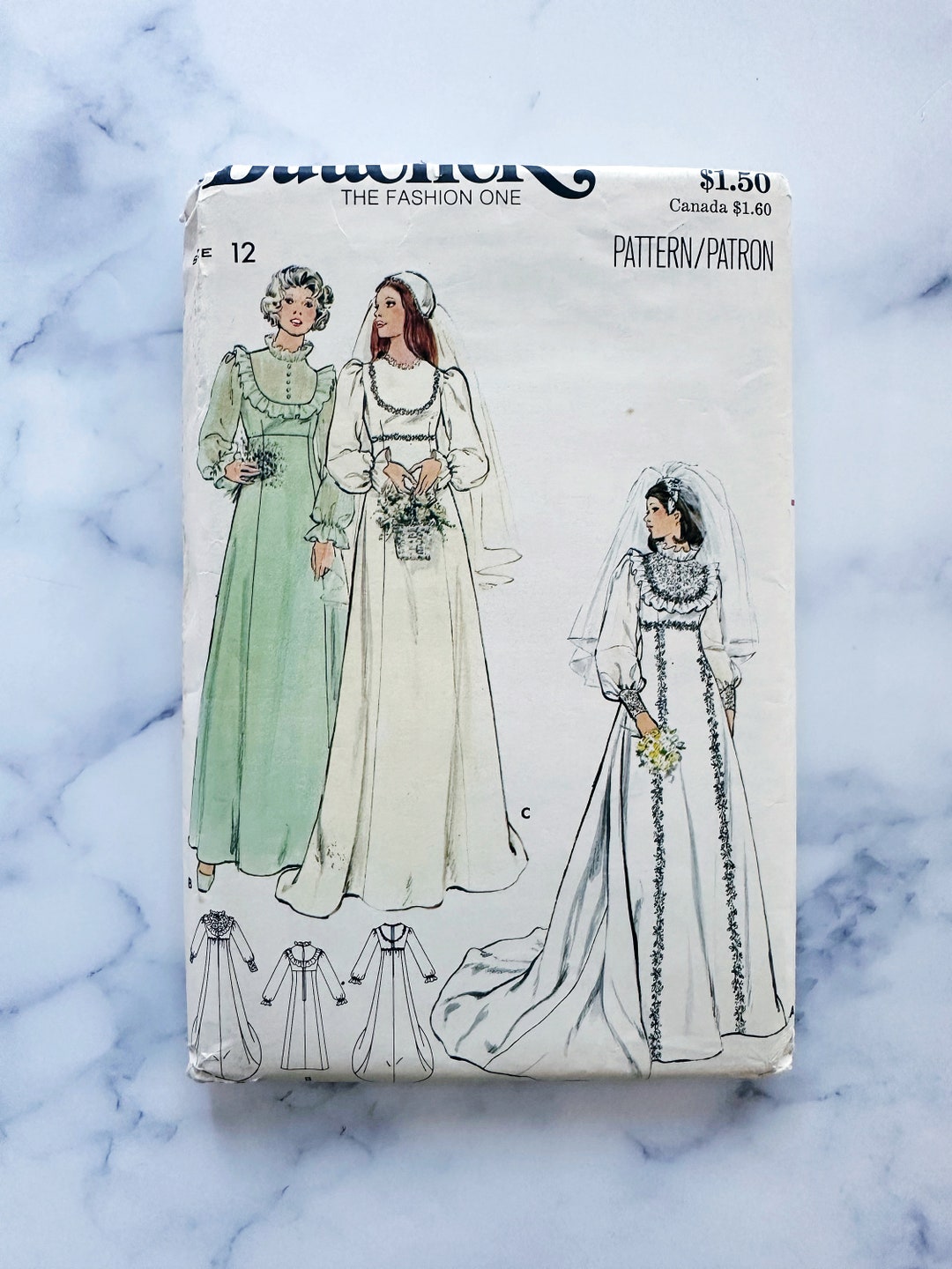 70s Butterick 4887. 34 Bust Uncut Ff. Boho Prairie Cottage Core Wedding ...