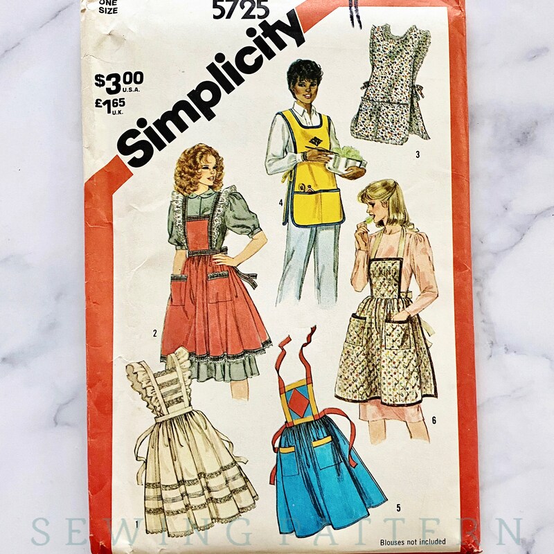 Pinafore Apron Pattern - Etsy