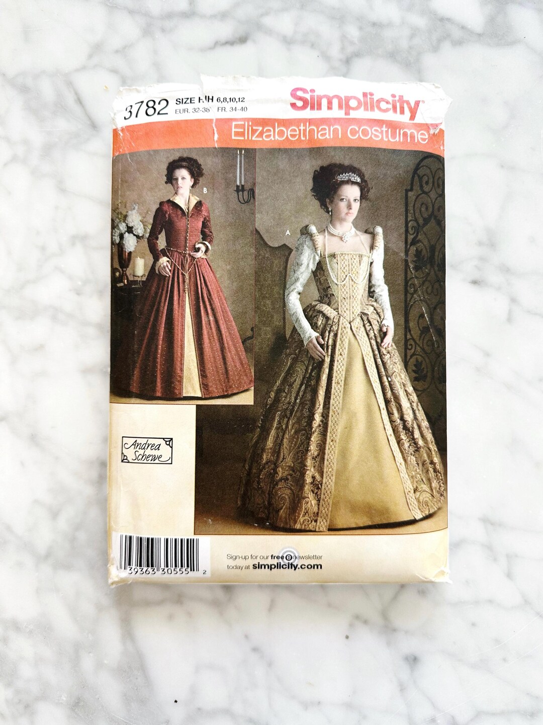 Simplicity 3782. 6-12, 14-20. Andrea Schewe Elizabethan Tudor Style ...