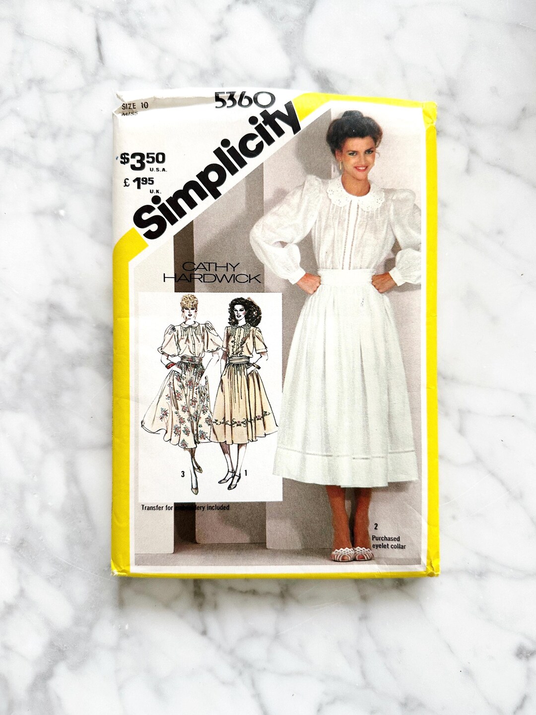 80s Simplicity 5360. 32 Bust Ff. Cathy Hardwick Peter Pan Collar Blouse ...