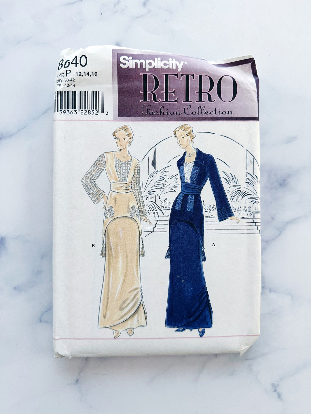 90s Simplicity 8640. 12-16, 18-22 Uncut Ff. Titanic Rose's Flying Dress ...
